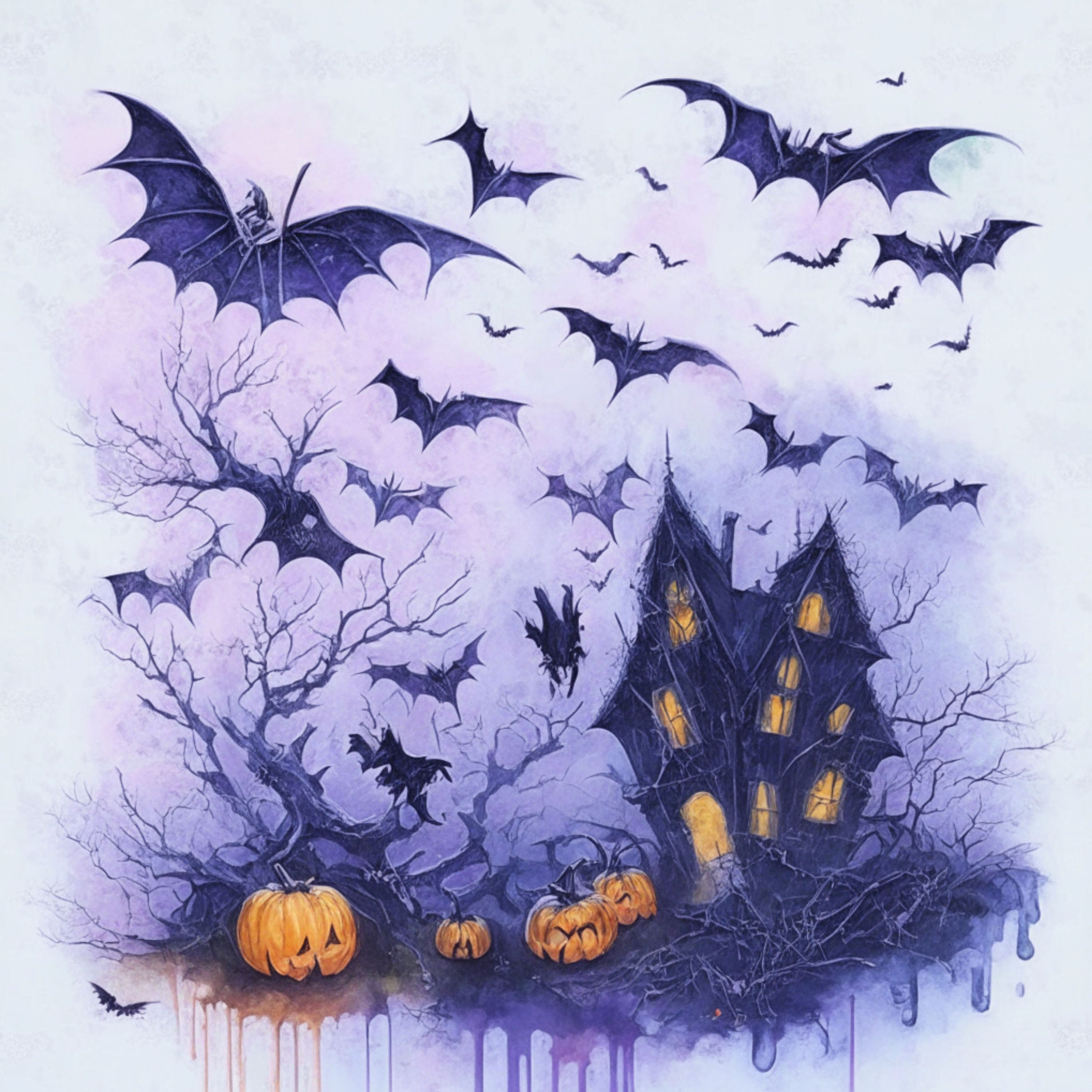 Halloween Digital Art Clipart 10 High Quality Jpgs Digital Download AI ...