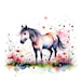 Pony in a Field Digital Art | Horses Clipart | 10 High Quality Jpgs ...