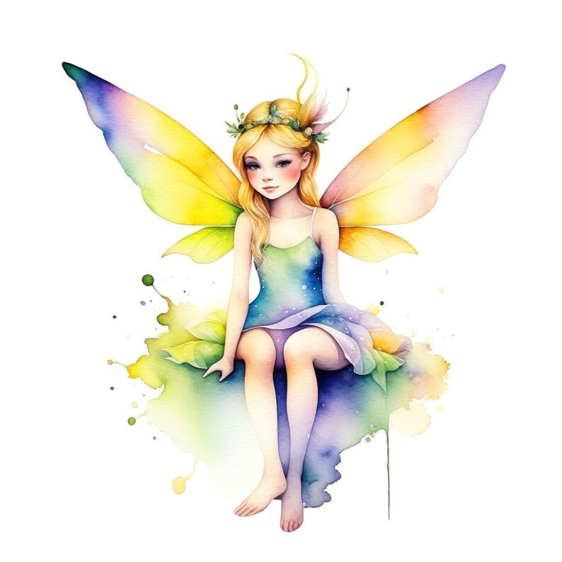 Young Fairies Digital Art Pixies Clipart 15 High Quality Jpgs Digital ...