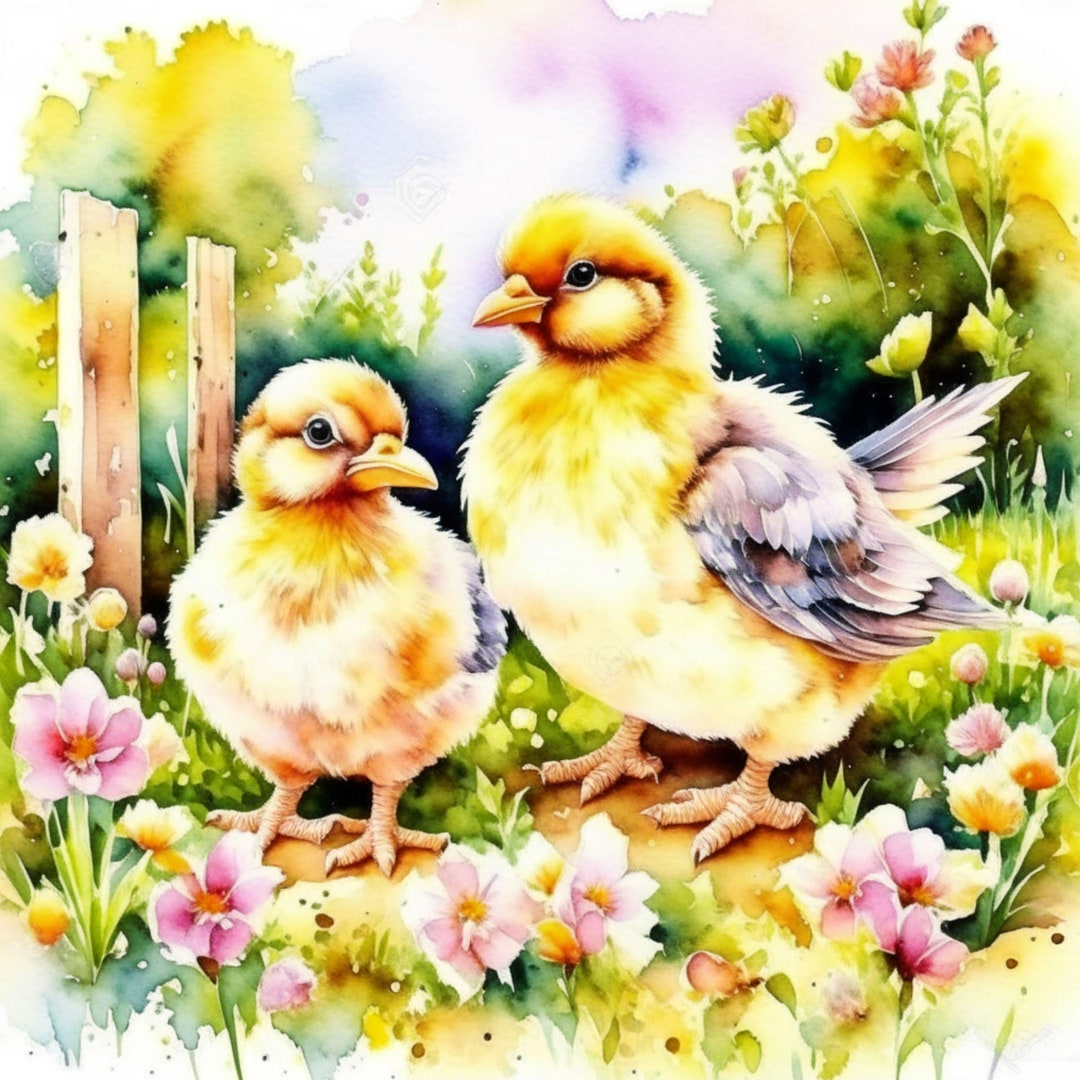 Baby Chicks Chicken Digital Art | Chickens Clipart | 10 High Quality ...