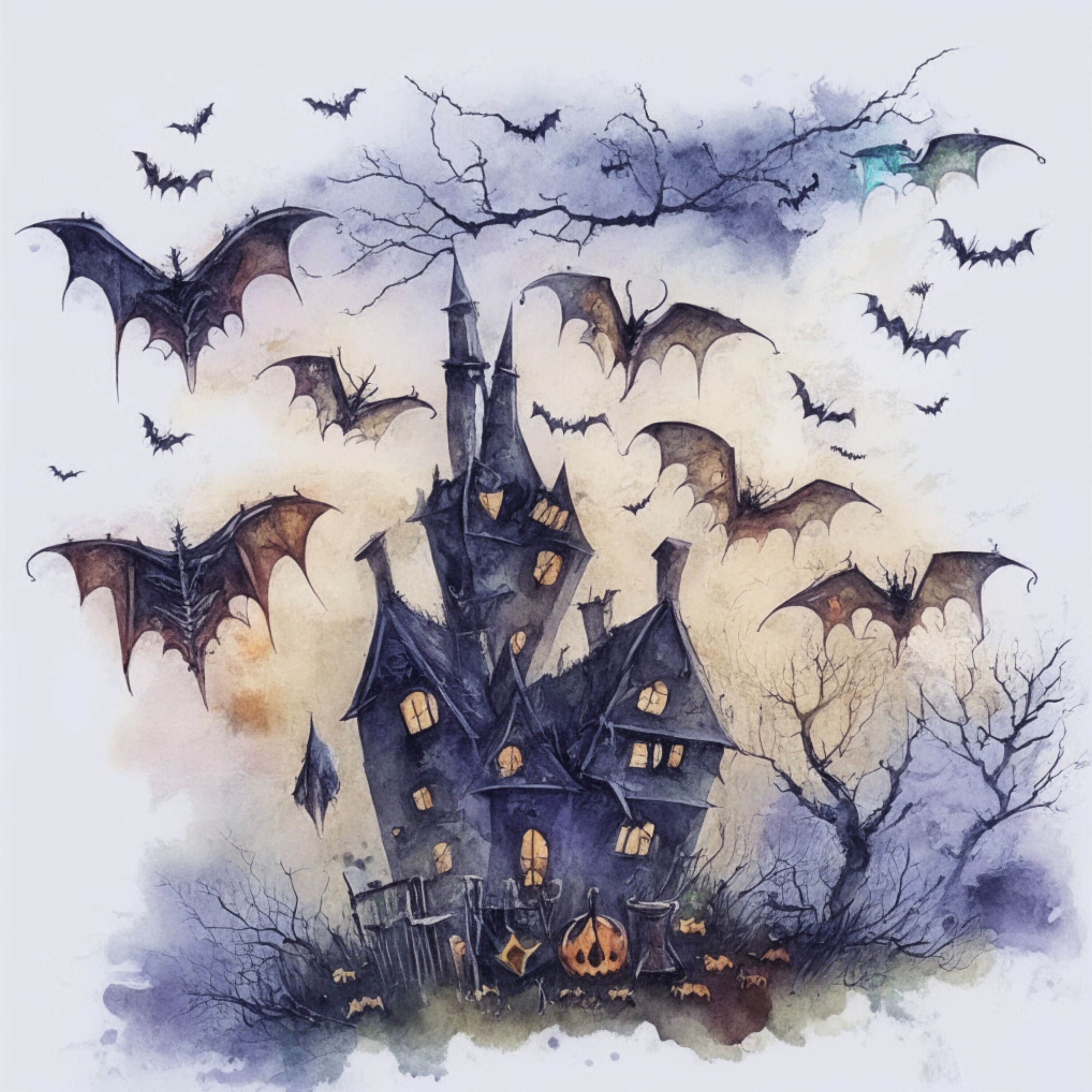 Halloween Digital Art | Clipart | 10 High Quality Jpgs | Digital ...