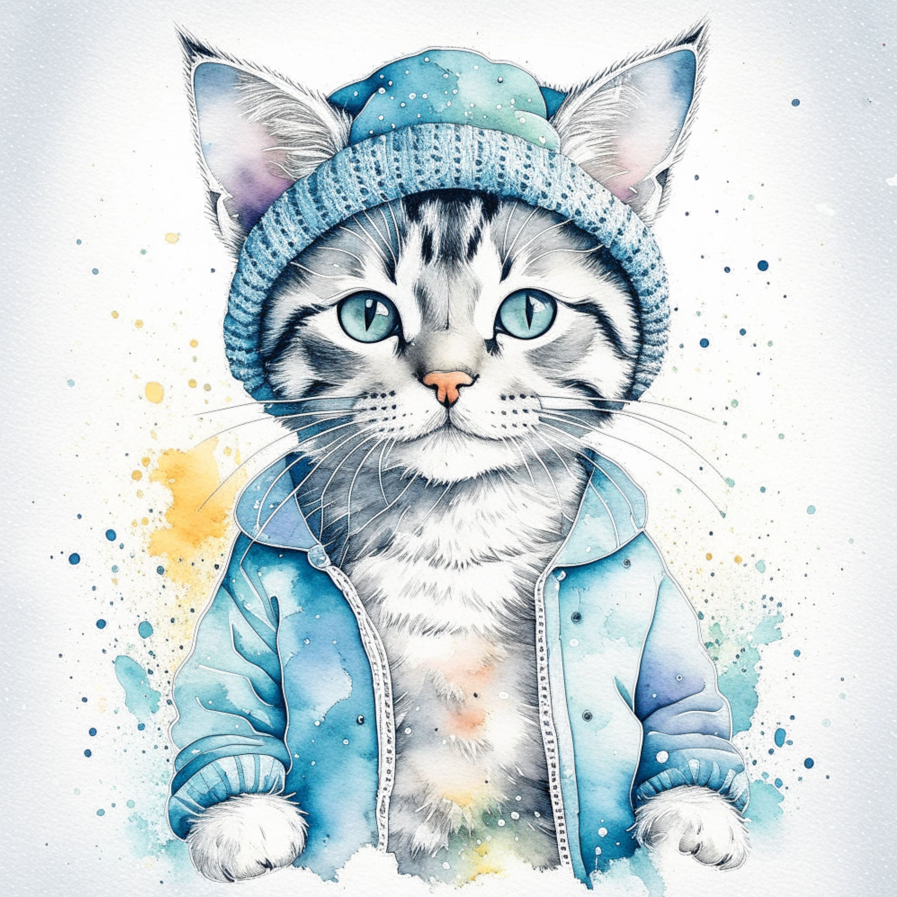 Kittens Digital Art | Cat Clipart | 15 High Quality Jpgs | Digital ...