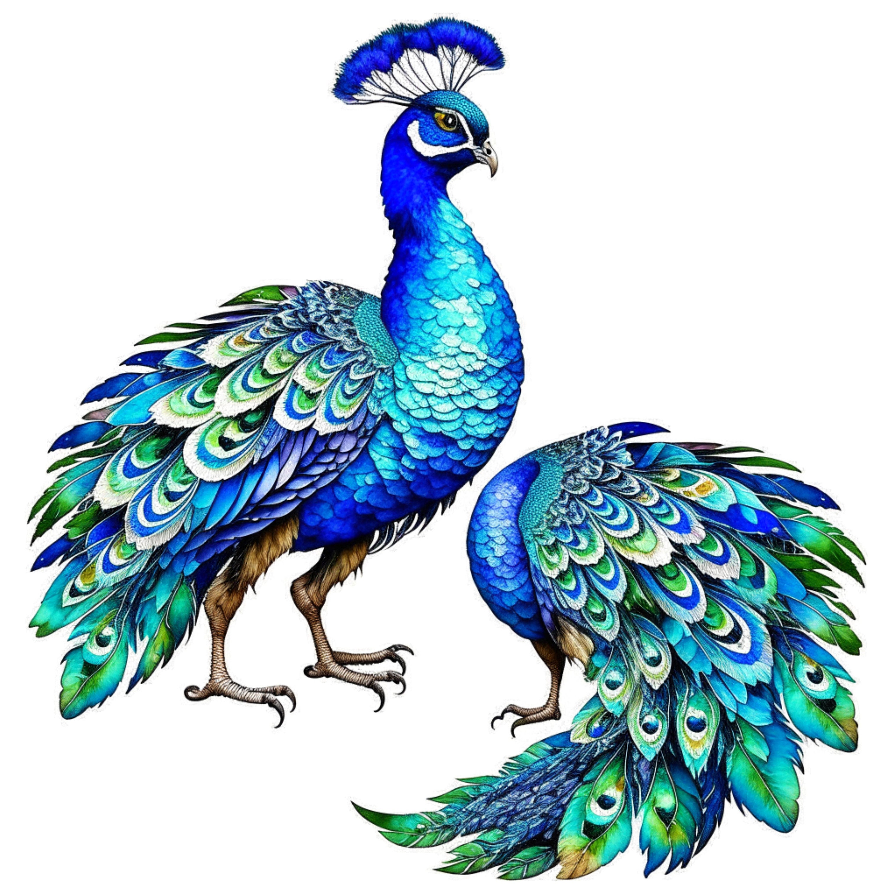 Peacock Digital Art | Birds Clipart | 10 High Quality Jpgs | Digital ...