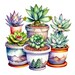 Succulents Digital Art | Clipart | 10 High Quality Jpgs | Digital ...