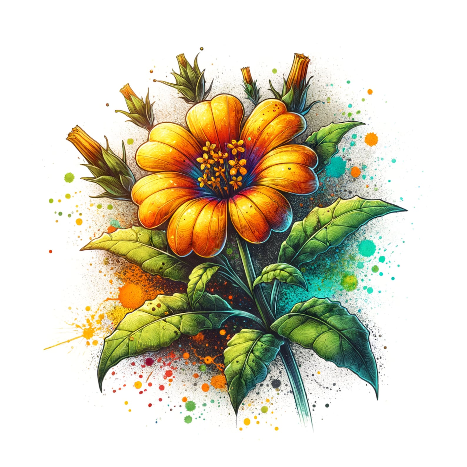 Endangered Species | Flowers | Large-flowered Fiddleneck Digital Art ...