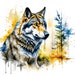 Wolf Digital Art | Wolves Clipart | 12 High Quality Jpgs | Digital ...