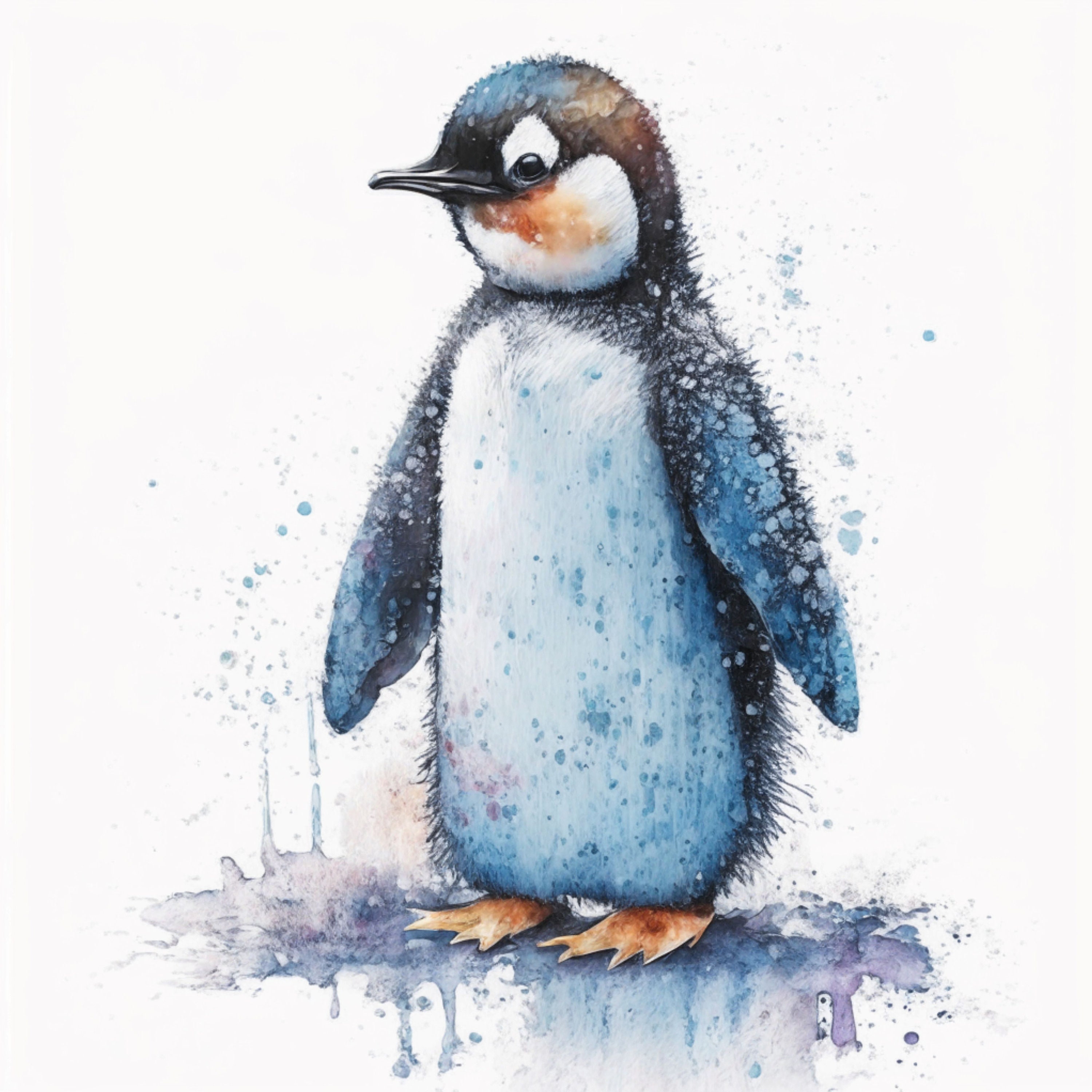 Penguins Digital Art Clipart 10 High Quality Jpgs - Etsy