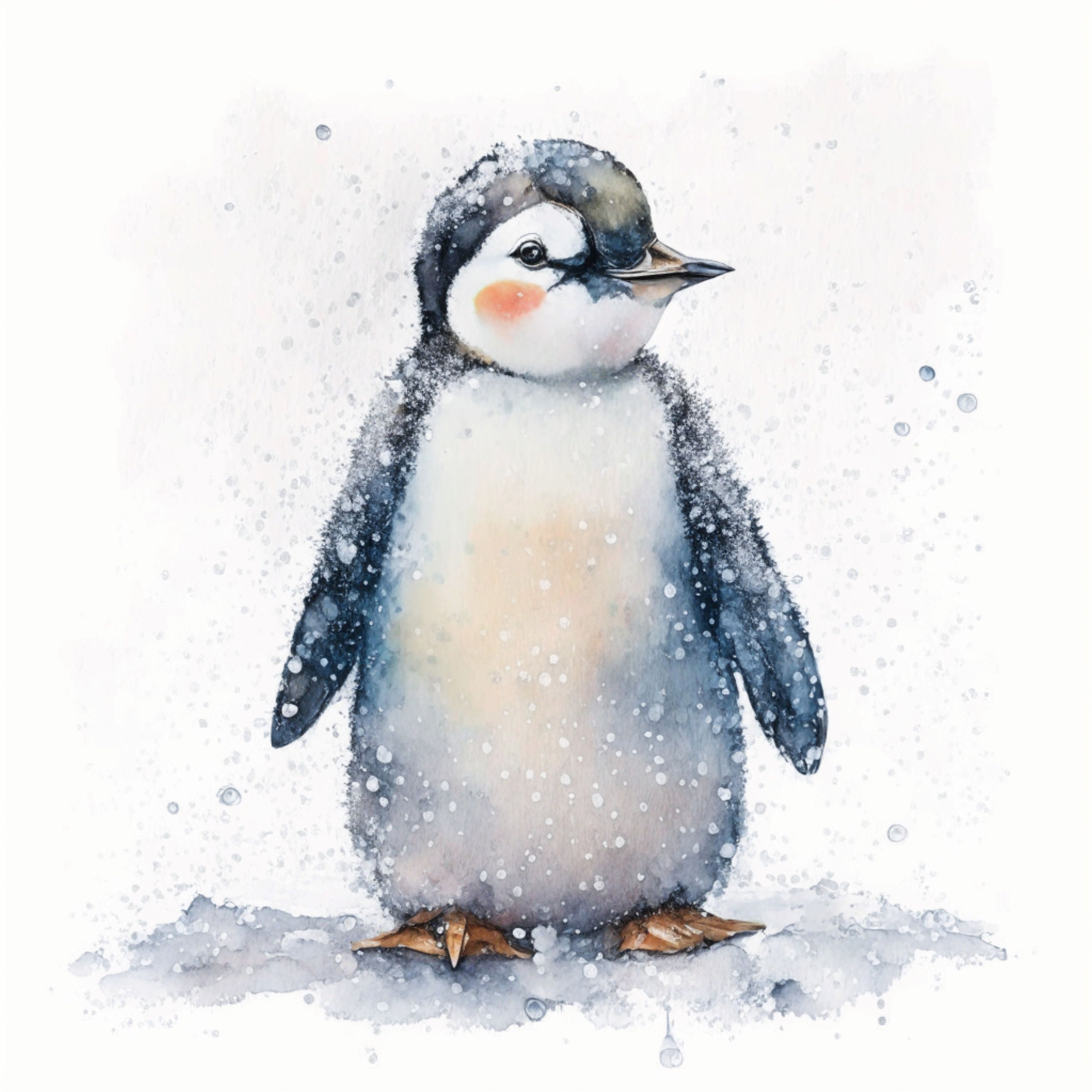 Penguins Digital Art Clipart 10 High Quality Jpgs - Etsy