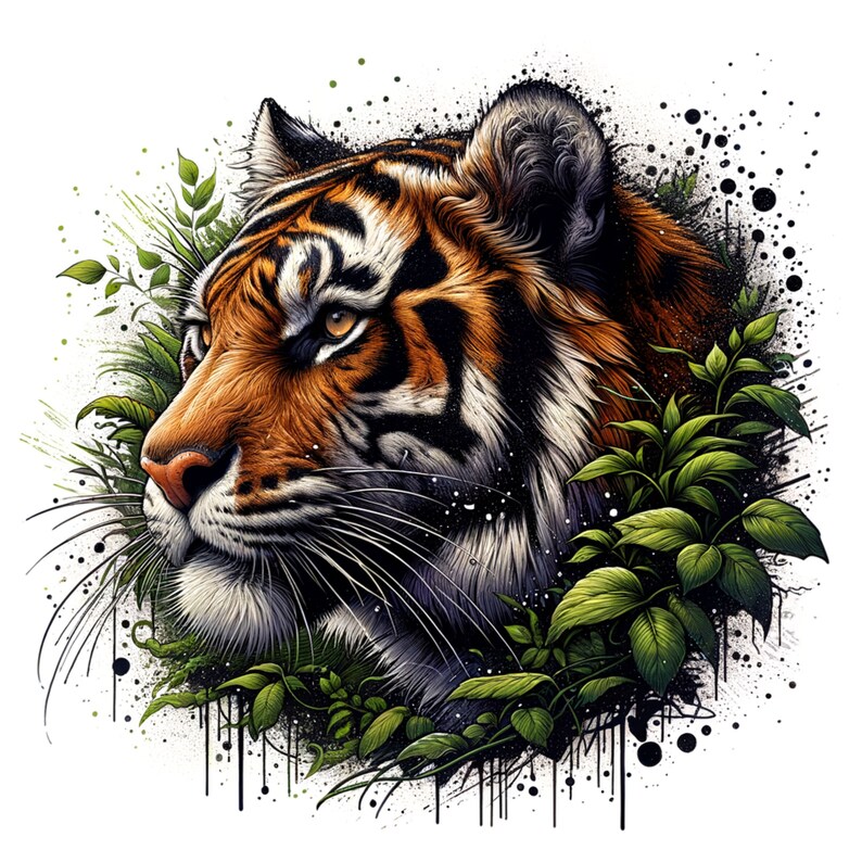 Tigers Digital Art | Tiger Clipart | 15 High Quality Jpgs | Digital ...