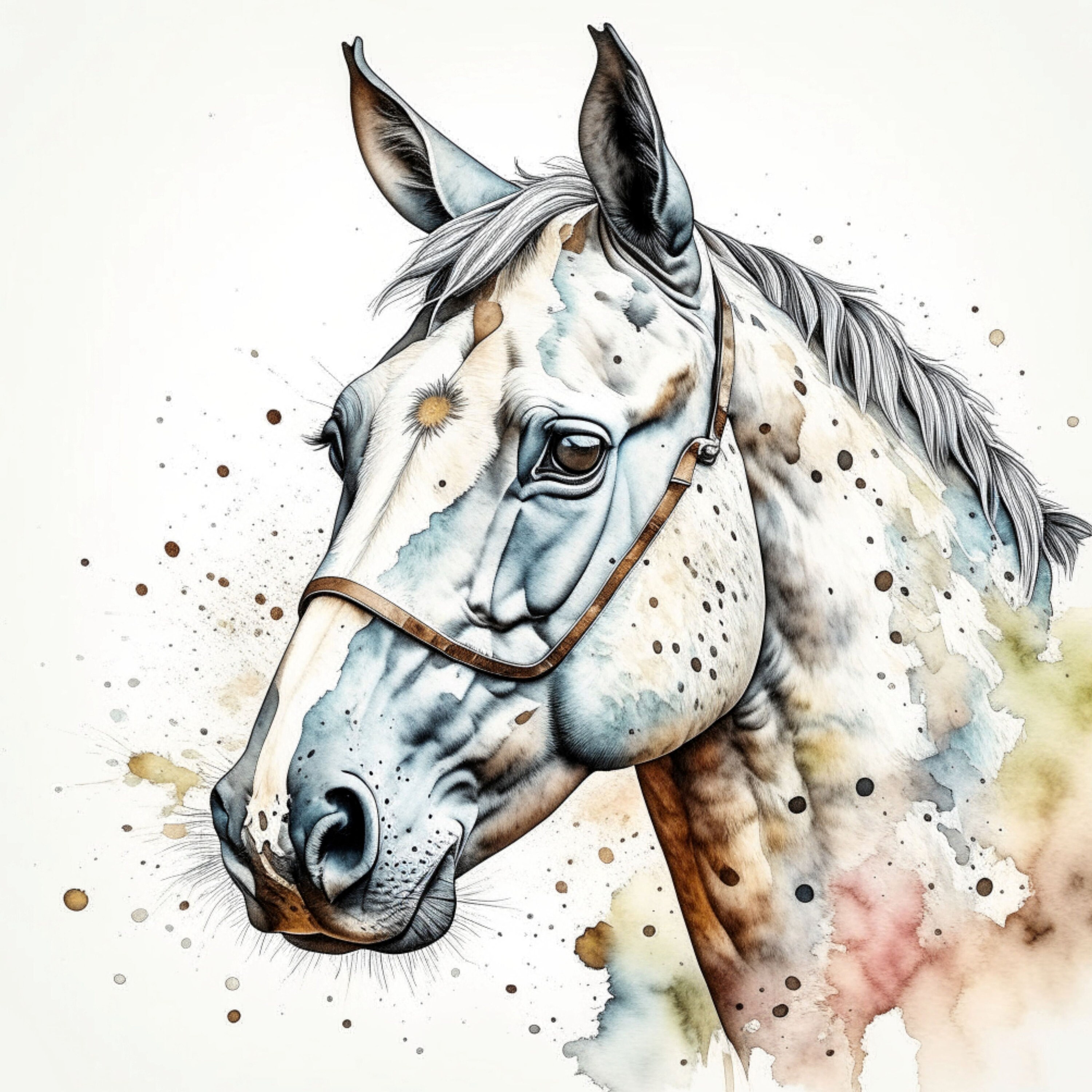 Appaloosa Horse Digital Art | Horse Clipart | 15 High Quality Jpgs ...