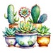 Succulents Digital Art | Clipart | 10 High Quality Jpgs | Digital ...