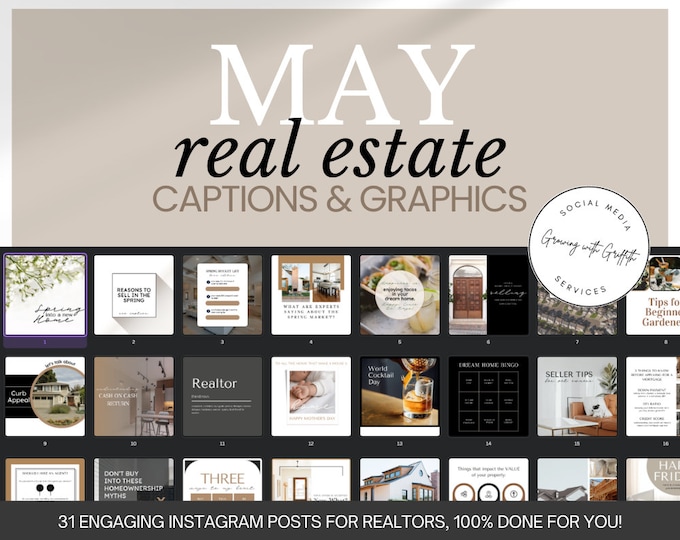 June Social Media Posts With Captions | Real Estate Agent Social Media ...