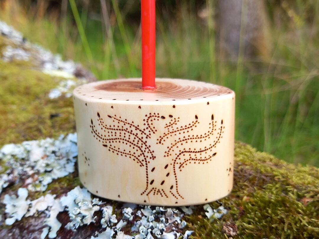 Altar Wooden Candle Holder Unique Handmade From Yew - Etsy