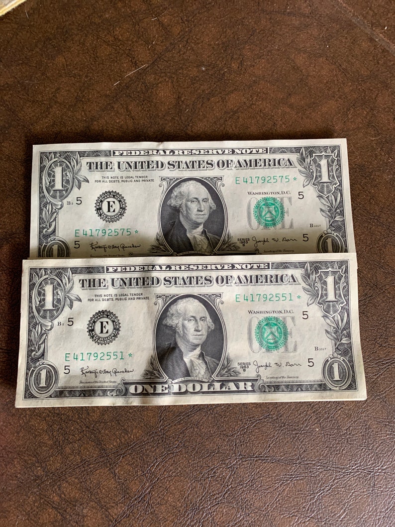 Series 1963B Star Notes - Etsy