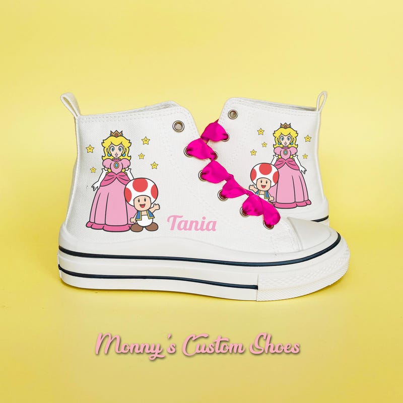 Princess Peach Shoes - Etsy