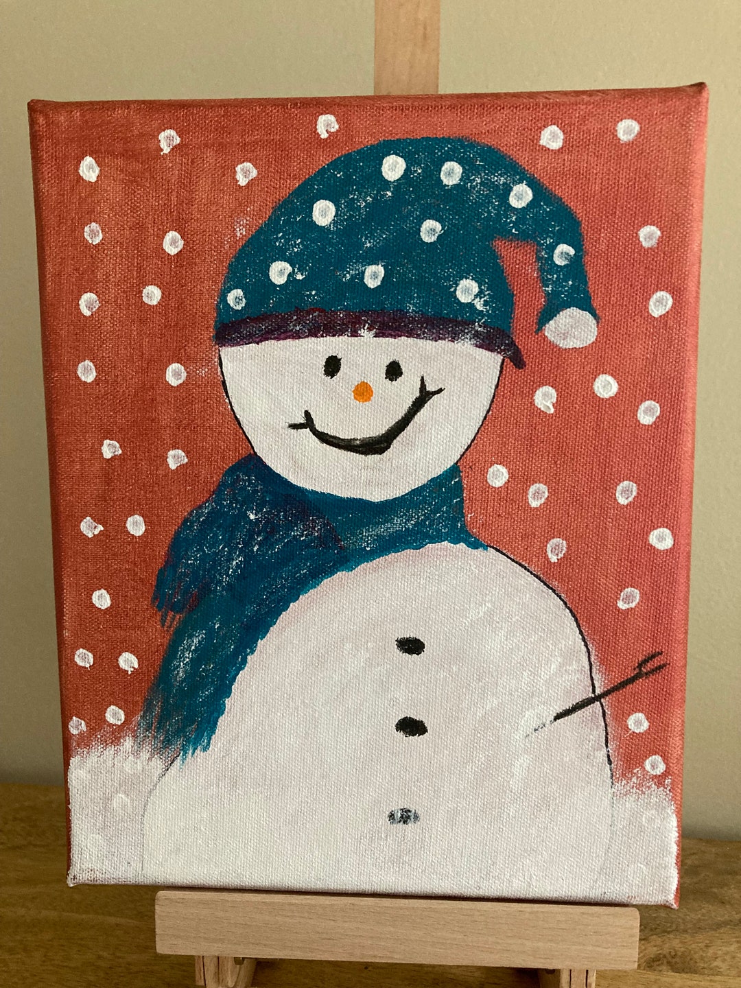Friendly Mr Snowman Acrylic Paint - Etsy