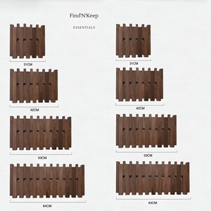 Double Layer Wooden Coat Rack, Handmade Wall Mount, Entryway Rack ...