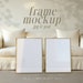 2 Frames Mockup PSD, Simple Double Minimalist Interior Poster Mockup ...
