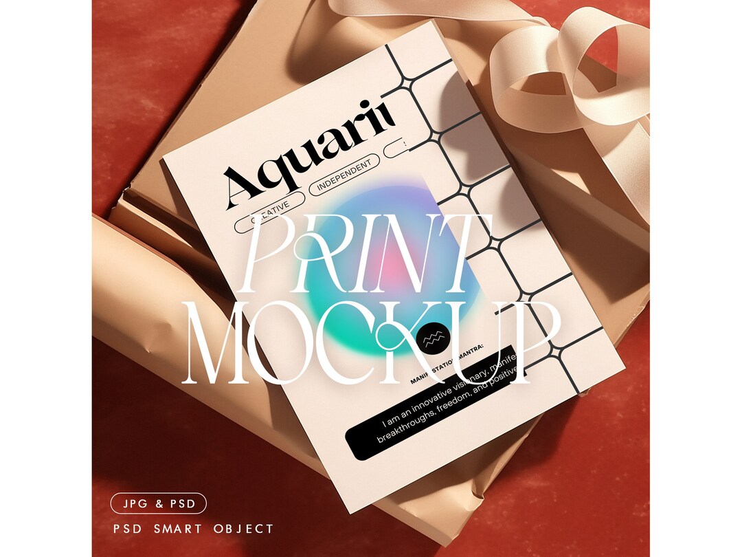 Poster Card Mockup: Editable PSD Template (digital Download) - Etsy