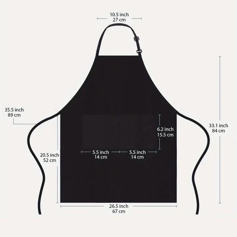 Personalized Masterchef Aprons | 100% Polyester Black Bib Apron | Gift ...