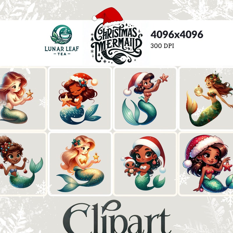 Christmas Mermaid - Etsy