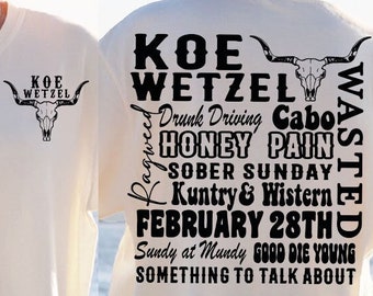 Koe Wetzel Svg - Etsy