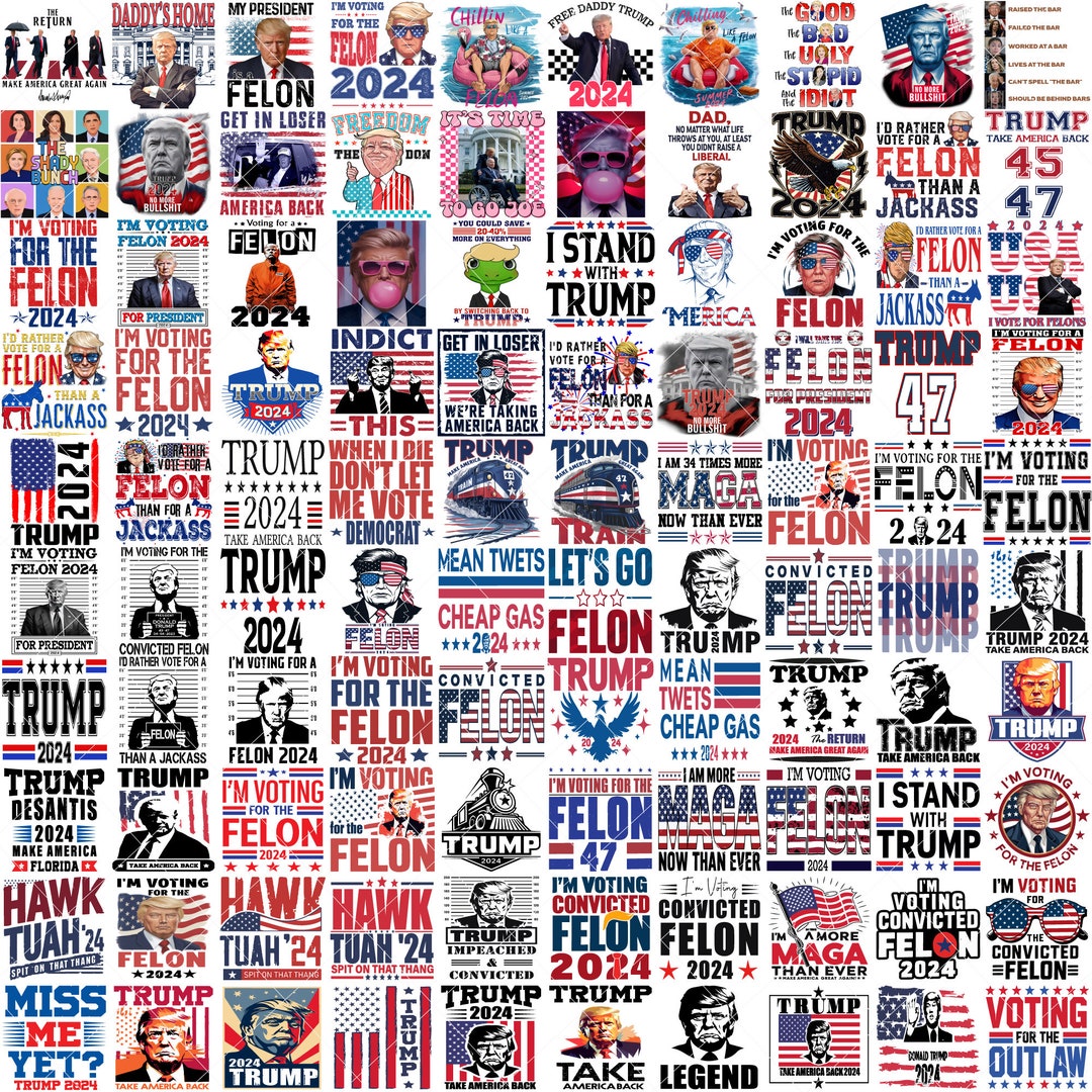 100 Trump 2024 Bundle Svg Png, Trump Bundle PNG, Trump 2024 SVG ...