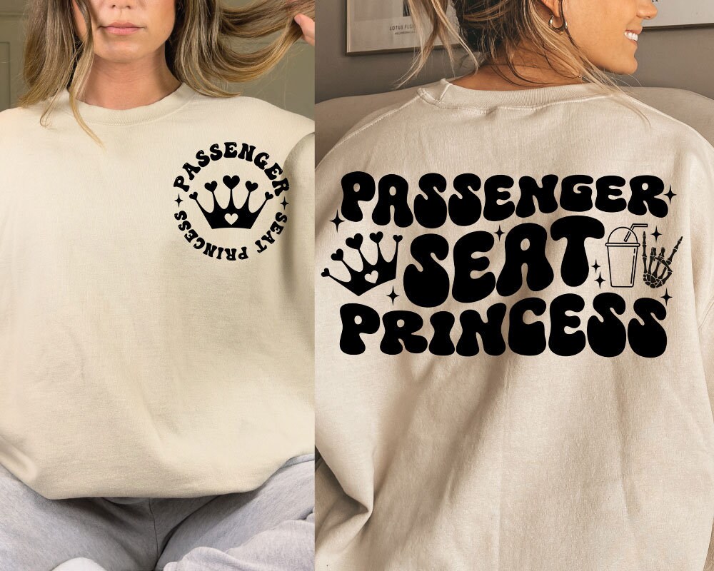 Passenger Seat Princess Svgpng Girlfriend Svg Car - Etsy