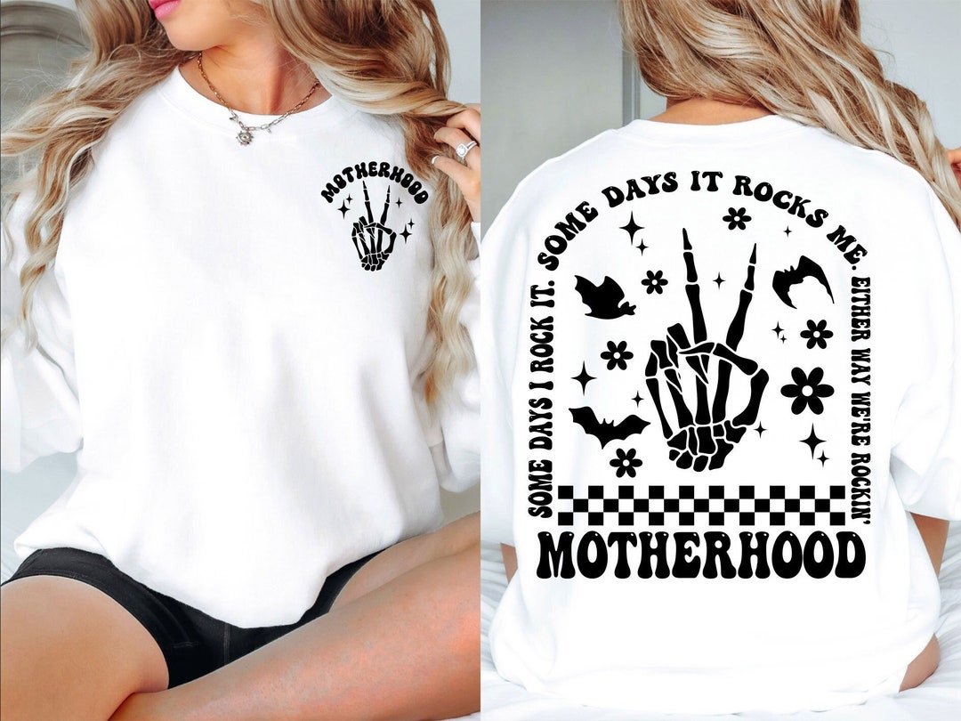 Motherhood Some Day I Rock It SVG Png Bundle, Retro Motherhood ...