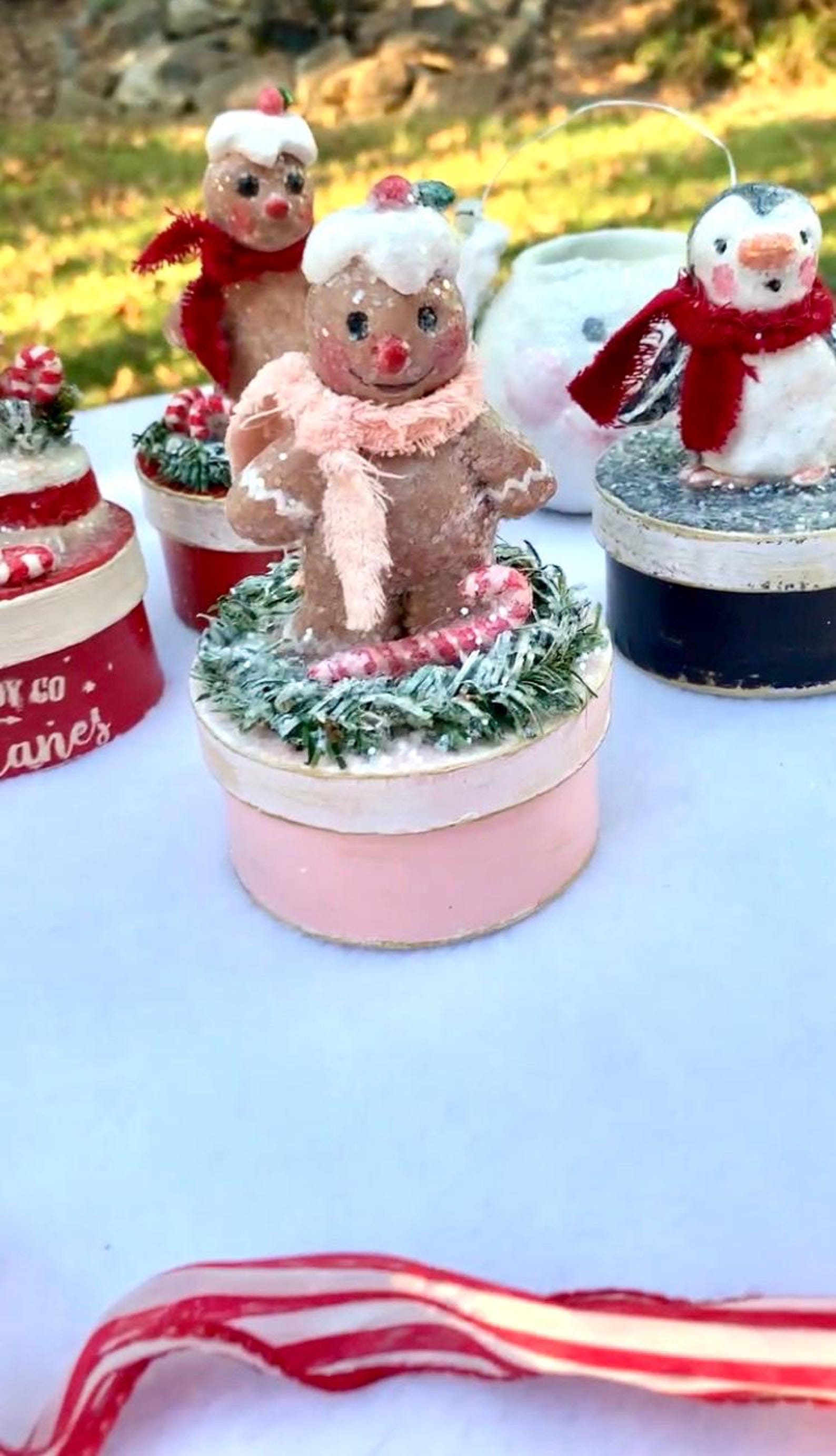 Sparkley Pink Gingerbread Whimsical Christmas Keepsake Box - Etsy