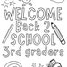 Back to School Color Page - Etsy