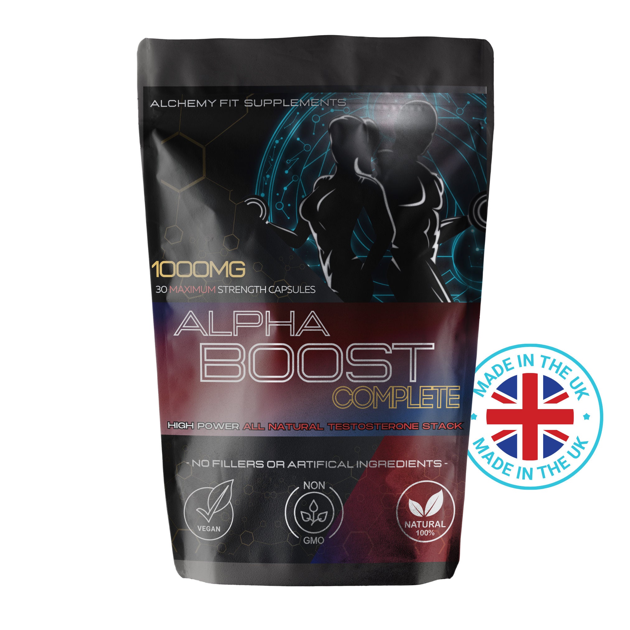 Alpha Boost COMPLETE 1000mg Tongkat Ali, Fadogia, Cistanche Tubulosa ...