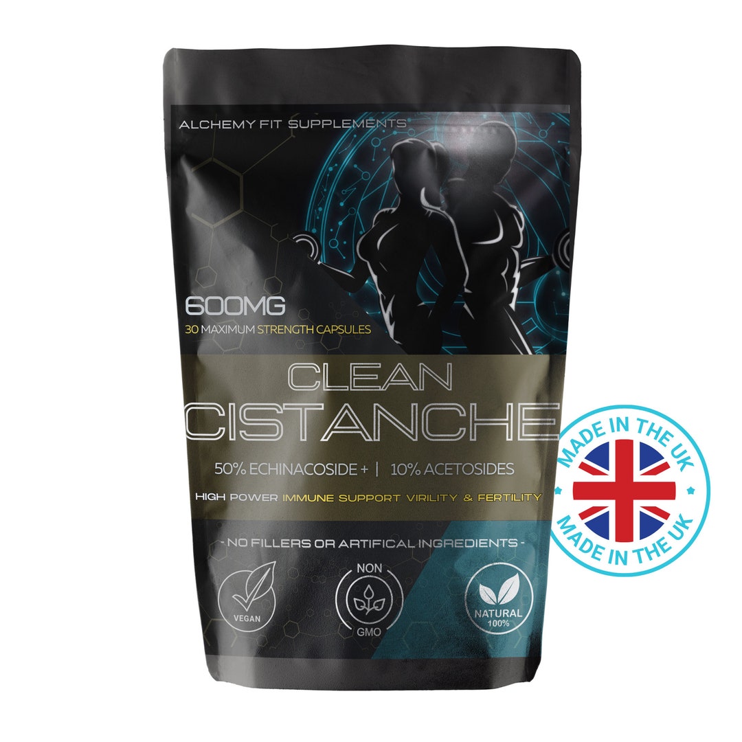 Cistanche Tubulosa Capsules 600mg High Potency Dual Extracted Natural ...