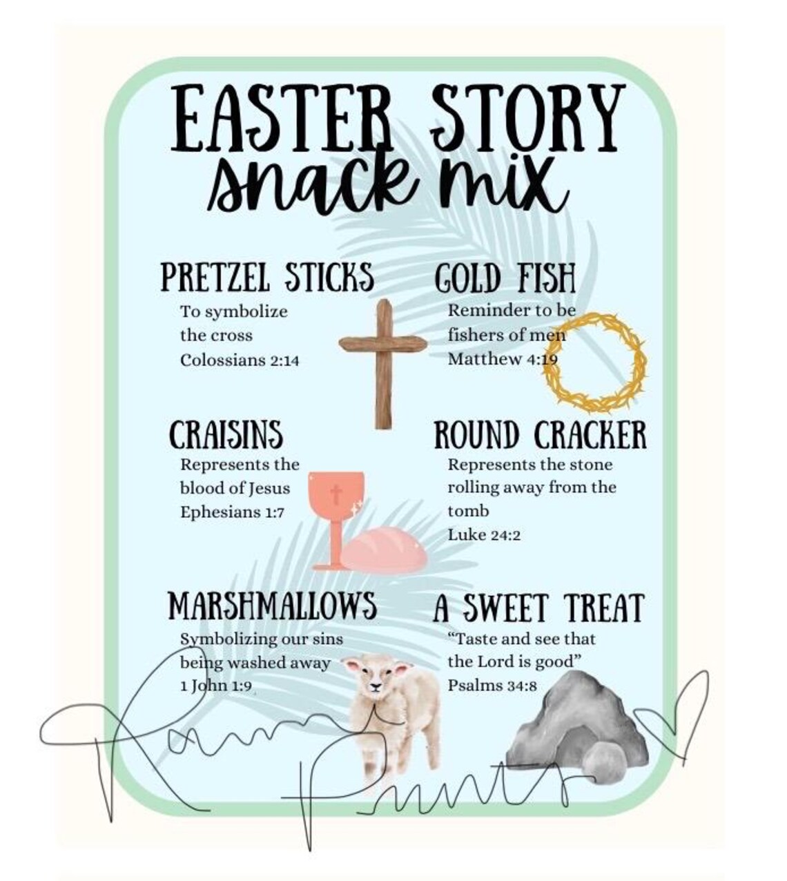 Easter Story Snack Mix Treat| Easter Story Snack Mix for Sunday Kids ...