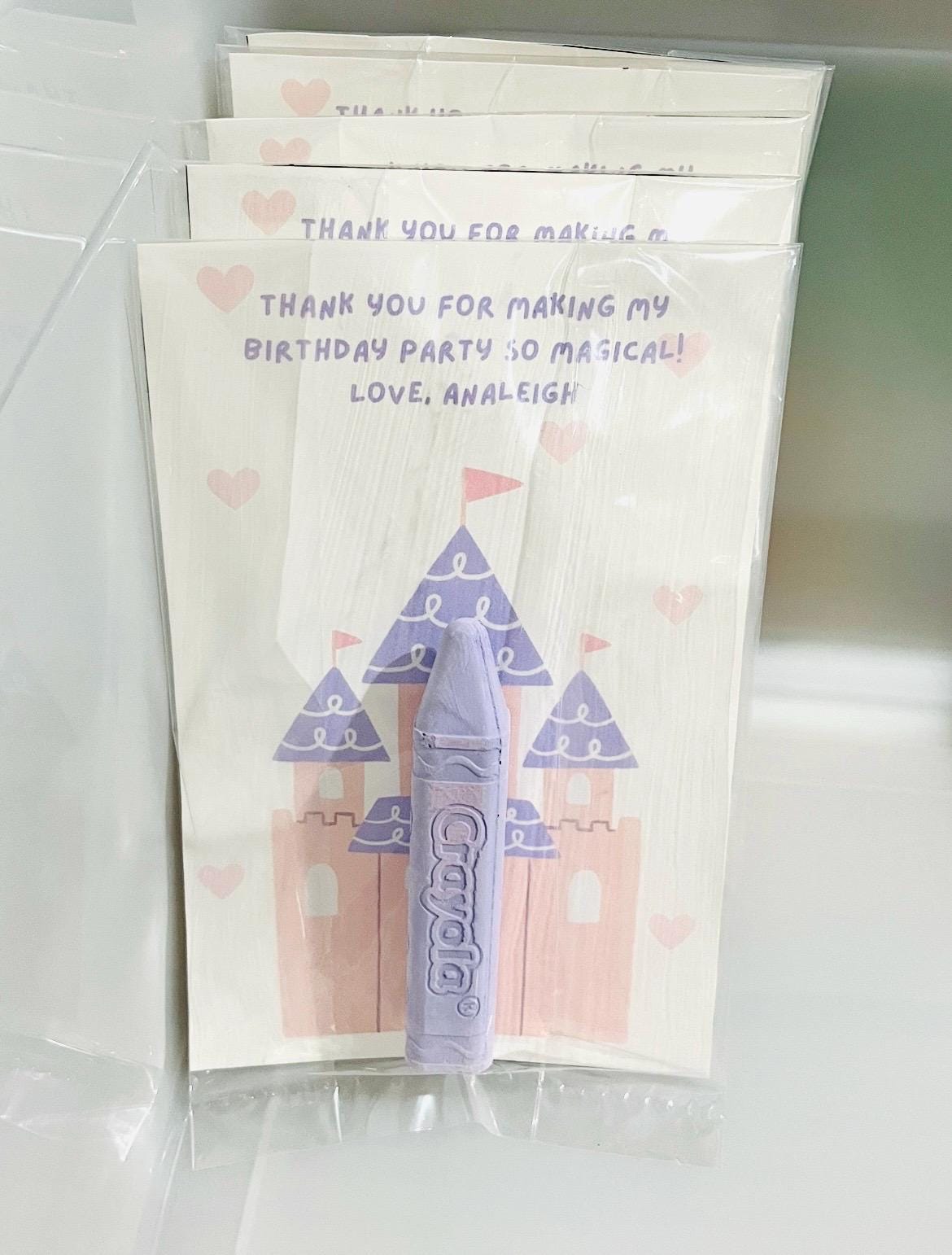 Princess Birthday Party Favor | Princess Chalk Party Favor - Etsy