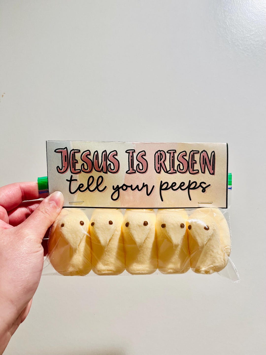 Jesus is Risen Tell Your Peeps | Church Easter Basket Gift Treat Bag ...