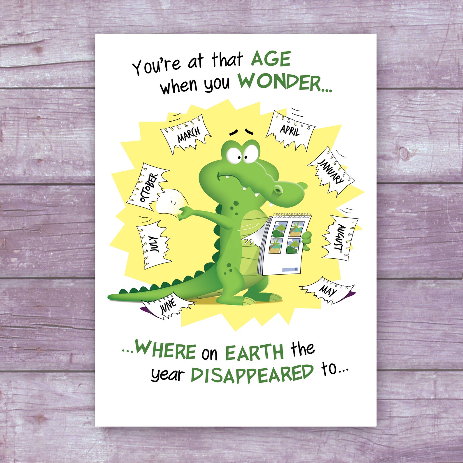 You're at That Age When You Wonder... Funny Aged Related Birthday Card ...