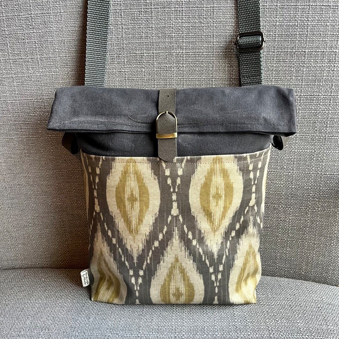 Oilcloth and Waxed Canvas Bike and Crossbody Bag: Persia Quince Design ...