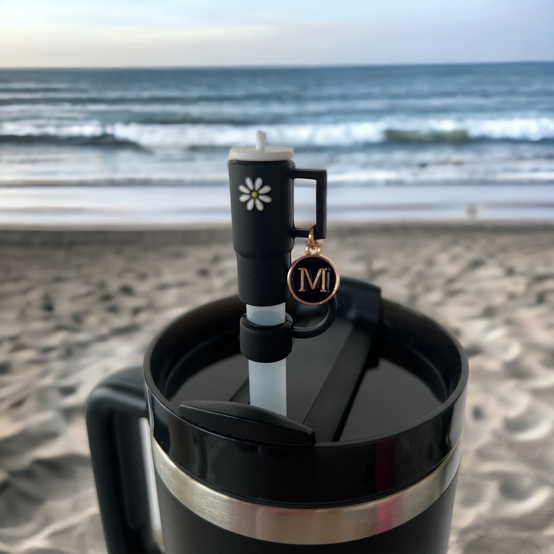 Black Straw Topper, Custom Straw Cover, Drink Cover, Quencher Straw ...