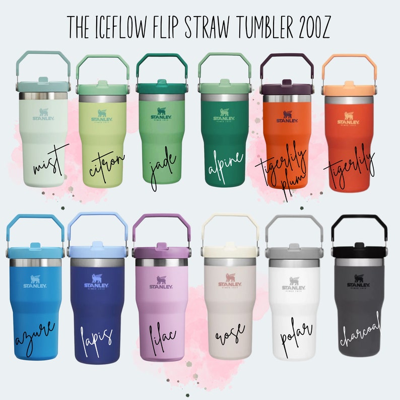 Engraved Stanley Custom Wrap Design for Stanley Iceflow, Stanley 20oz ...