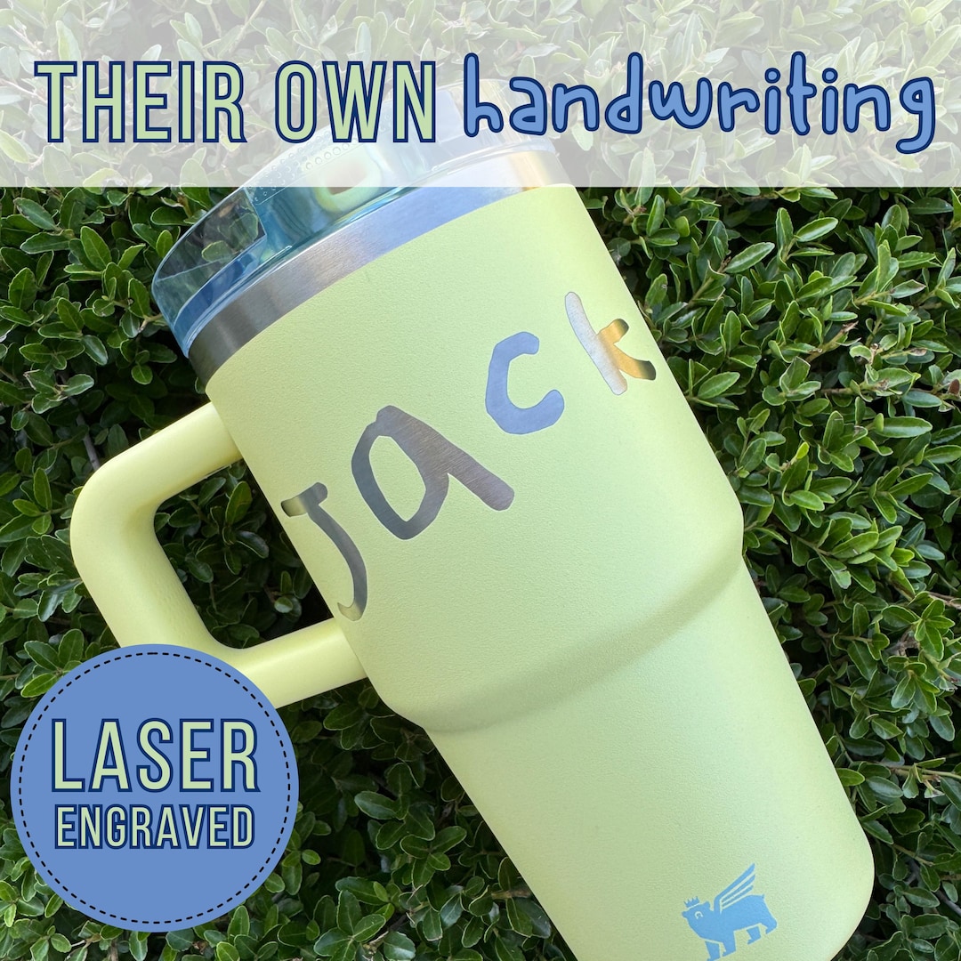 Personalized Stanley Engraved Handwriting Custom Stanley Bottle ...