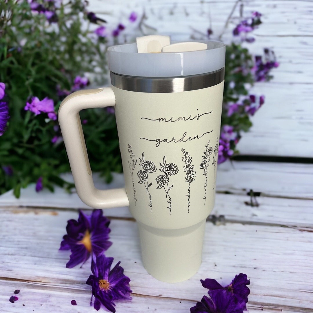 Personalized Laser Engraved Tumbler Cup, Gift for Grandmother, Travel ...