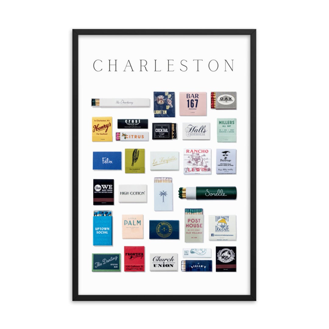 Charleston Matchbox Framed Poster - Etsy