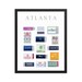 Atlanta Framed Matchbox Poster - Etsy