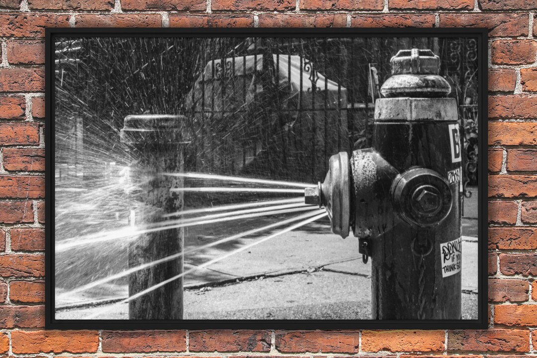 NYC Photo Wall Art Black Framed 24x36 Horizontal Canvas Print ...