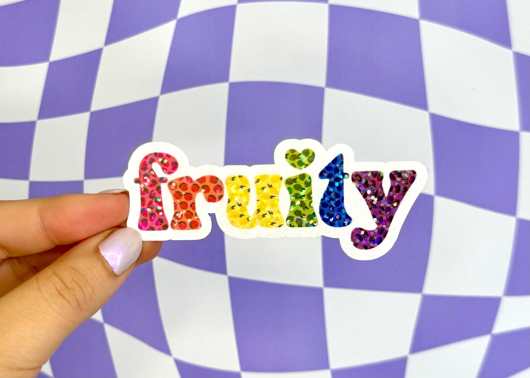 Fruity Pride Rainbow Fruit Sticker Queer LGBTQ+ Pride Month Vinyl Gift ...