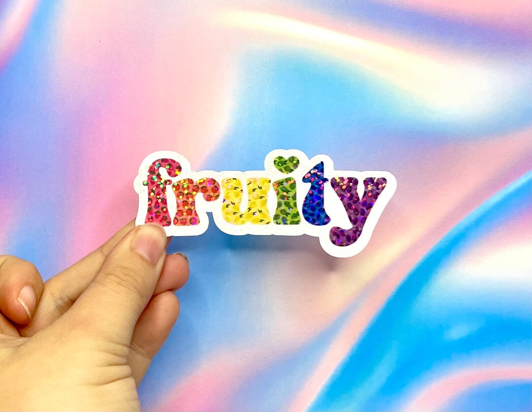 Fruity Pride Rainbow Fruit Sticker Queer LGBTQ Pride Month Vinyl Gift ...