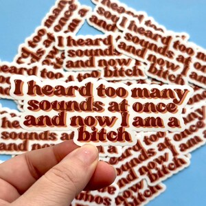 Overstimulated ADHD Too Many Sounds Sticker Neurodivergent Mental ...