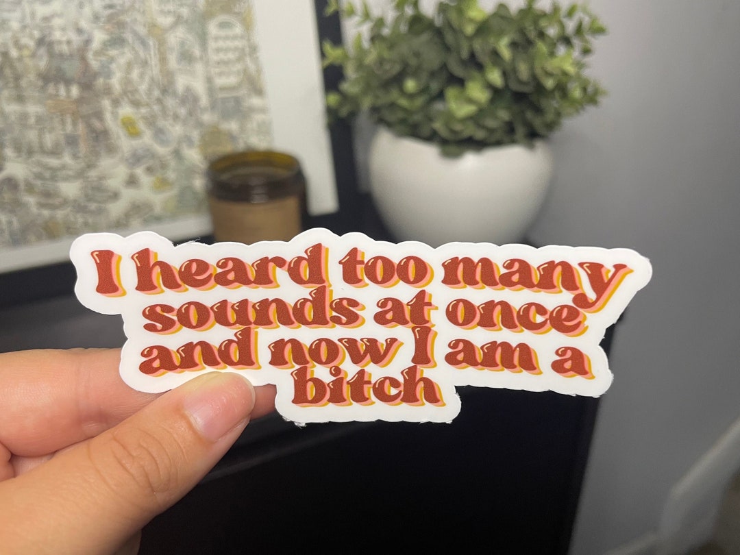 Overstimulated ADHD Too Many Sounds Sticker Neurodivergent Mental ...