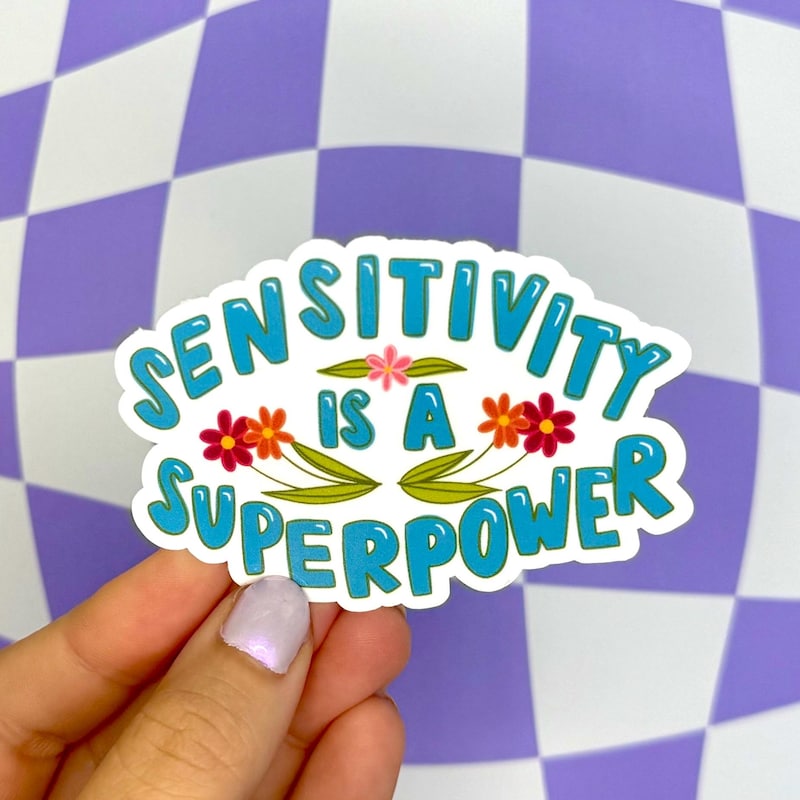 Sensitive Vinyl Sticker - Etsy